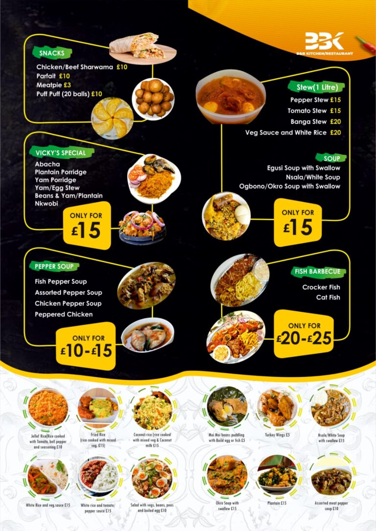 B&B Kitchen – African Restaurant and Takeaway