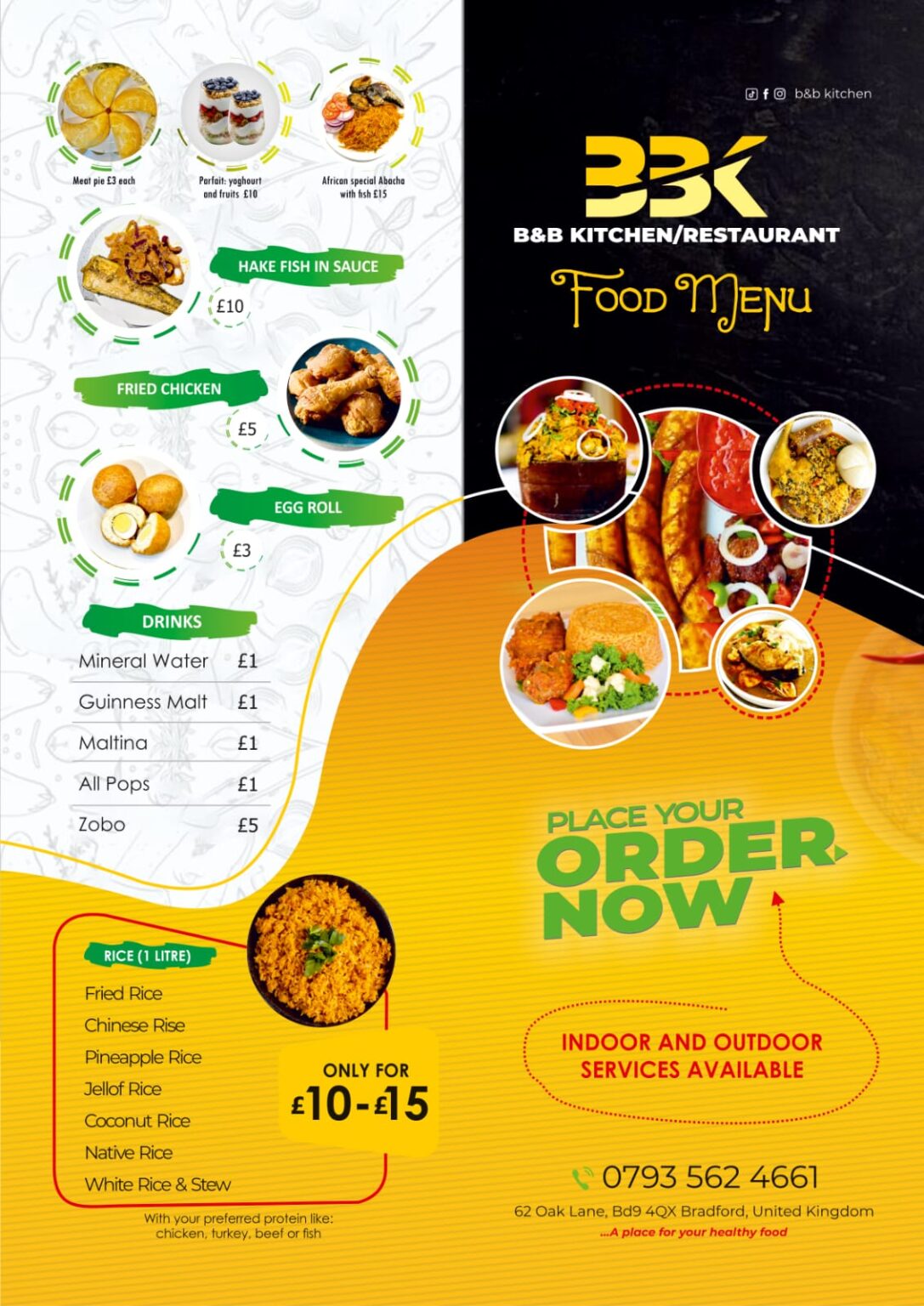 B&B Kitchen – African Restaurant and Takeaway